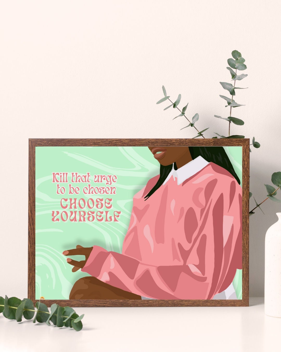 Black Girl Poster Art Black Woman Art Poster Art Home Decor Gifts Wall ...