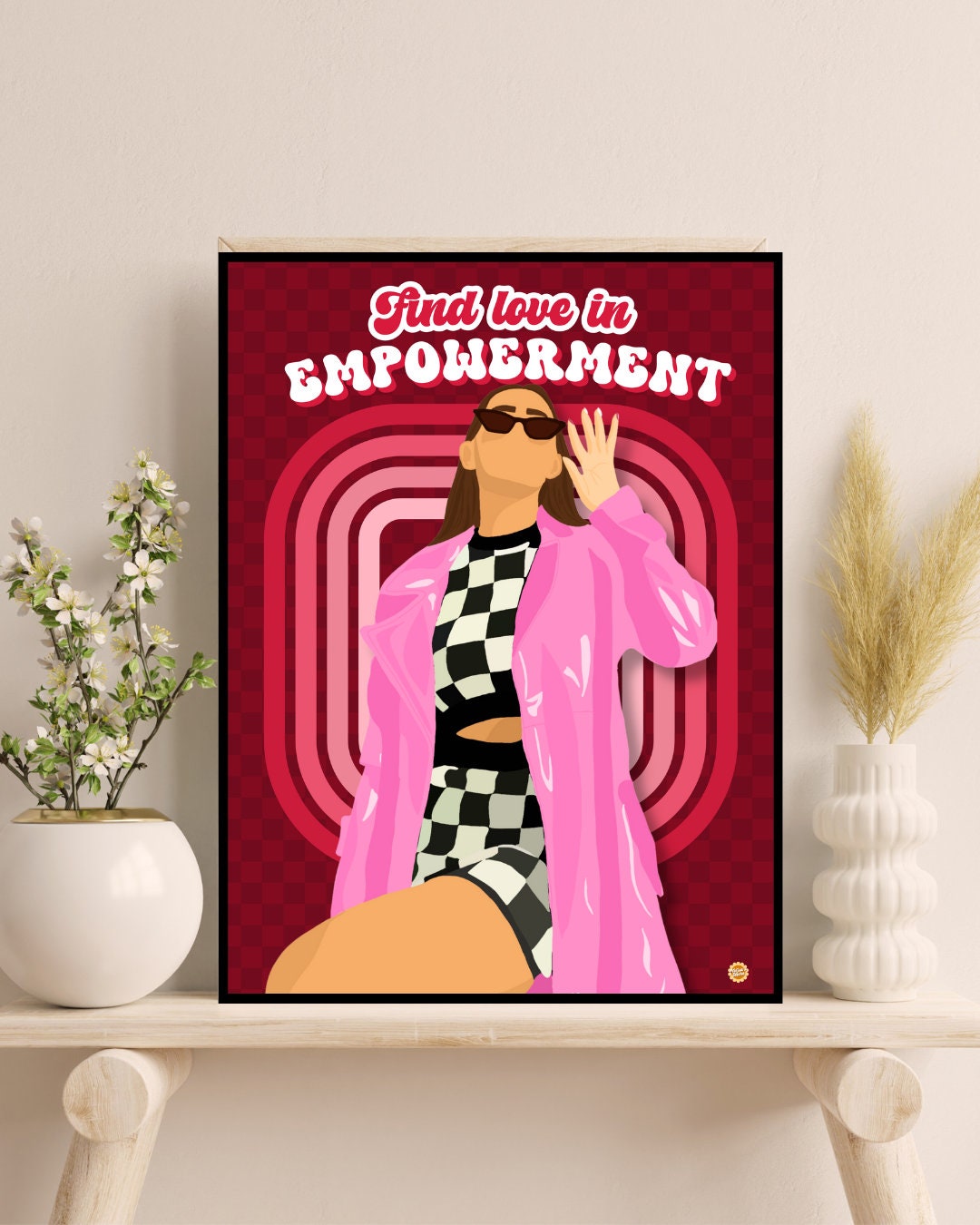 Girl Poster Art | Woman Art | Poster Art | Home Decor Gifts | Wall ...