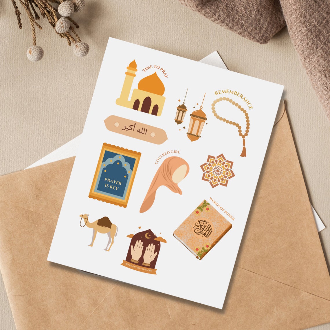 Islamic Sticker Sheets Muslim Sticker Sheets Laptop - Etsy