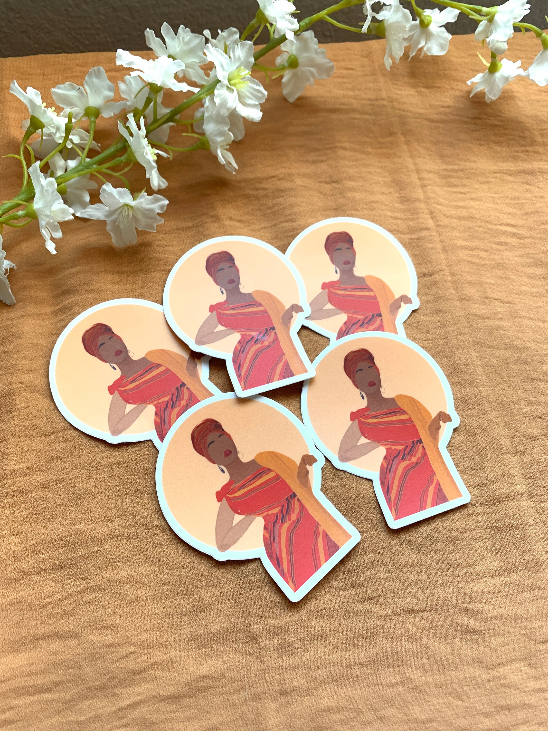 Somali Girl Sticker Black Girl Sticker Planner Sticker Matte Sticker ...
