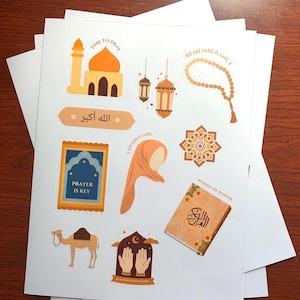 Islamic Sticker Sheets Muslim Sticker Sheets Laptop Stickers Planner ...