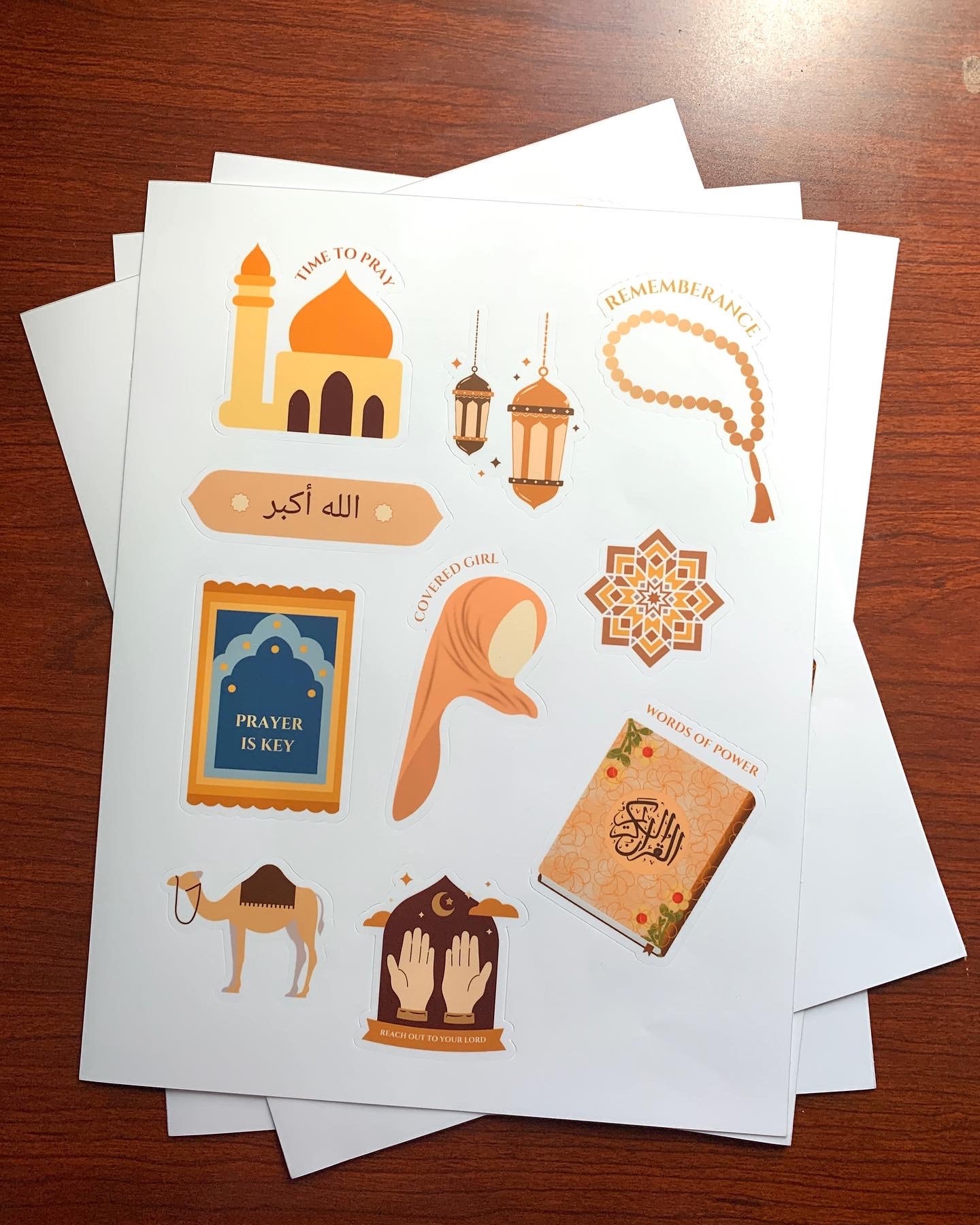 Islamic Sticker Sheets Muslim Sticker Sheets Laptop - Etsy