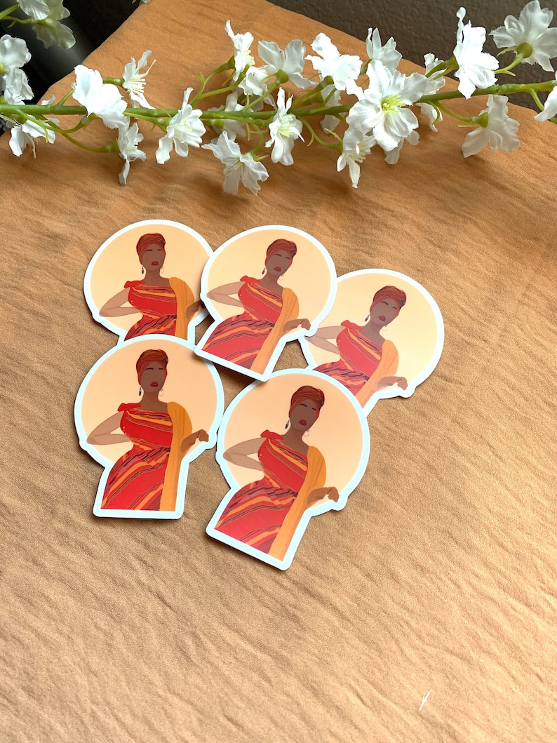 Somali Girl Sticker Black Girl Sticker Planner Sticker Matte Sticker ...