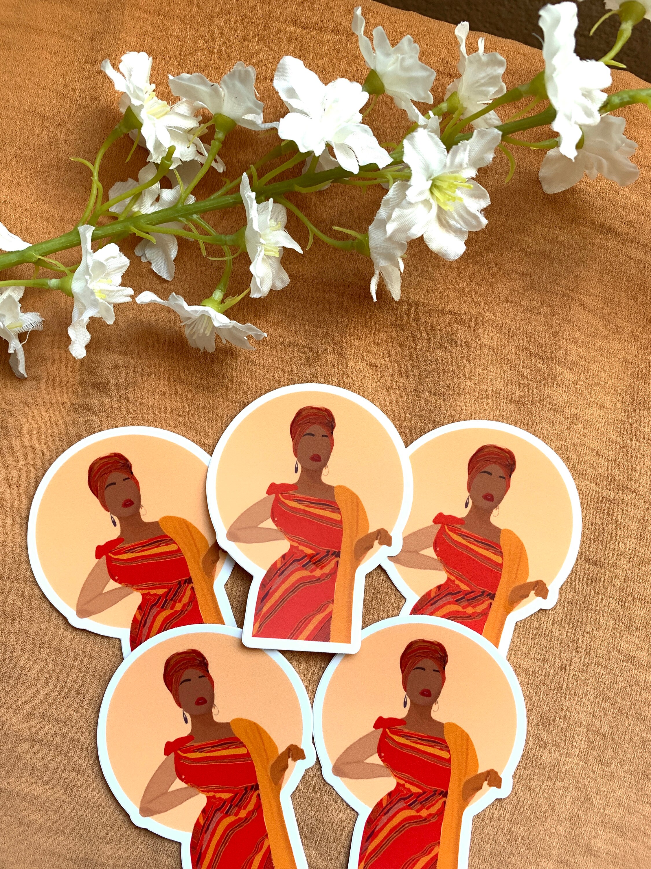 Somali Girl Sticker Black Girl Sticker Planner Sticker Matte Sticker ...