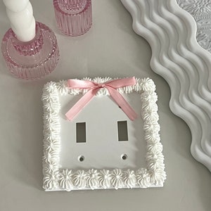 Coquette Bow Cake Wallplate Cover 2 Toggle Light Switch - Etsy