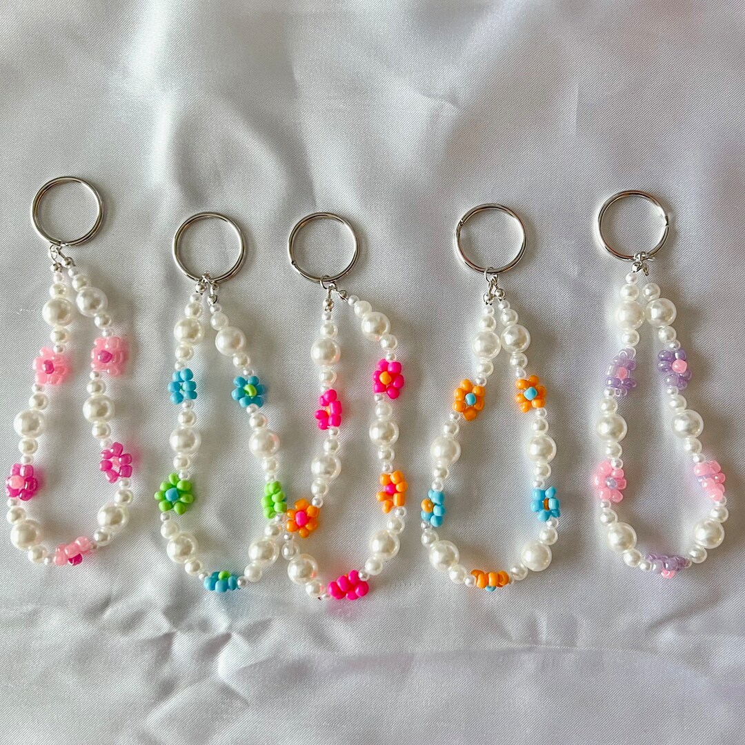 Coconut Girl Aesthetic Flower Keychain - Etsy