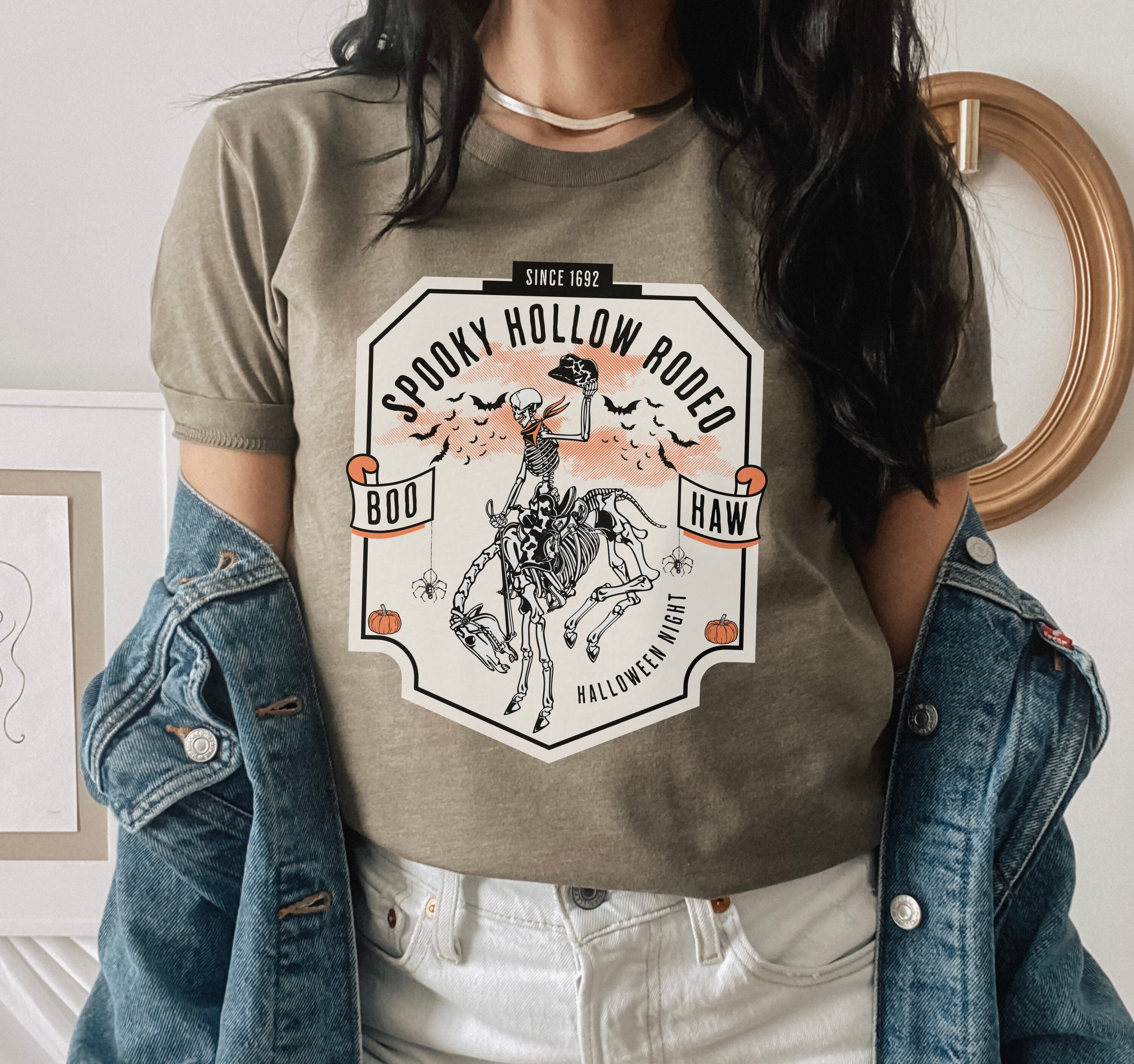 Halloween Rodeo Shirt Spooky Season Rodeo Fall Shirt - Etsy