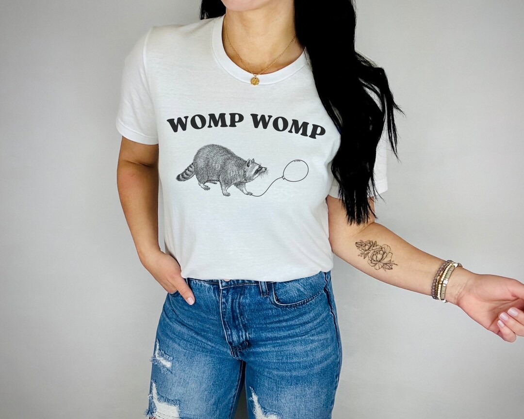 Womp Womp Raccoon Balloon Graphic T-shirt Retro Funny Unisex Shirt ...