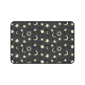 Celestial Desk Mat Stars and Moon Office Desk Design - Etsy