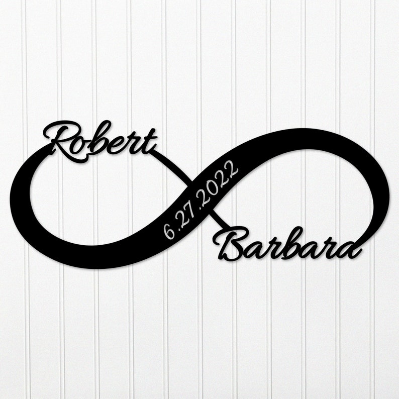 Custom Infinity Symbol Metal Wall Decor 2 - Etsy
