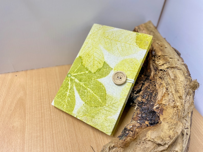 Natural Papercraft in Notebooks With Eco-friendly Tissu Ecoprint ...