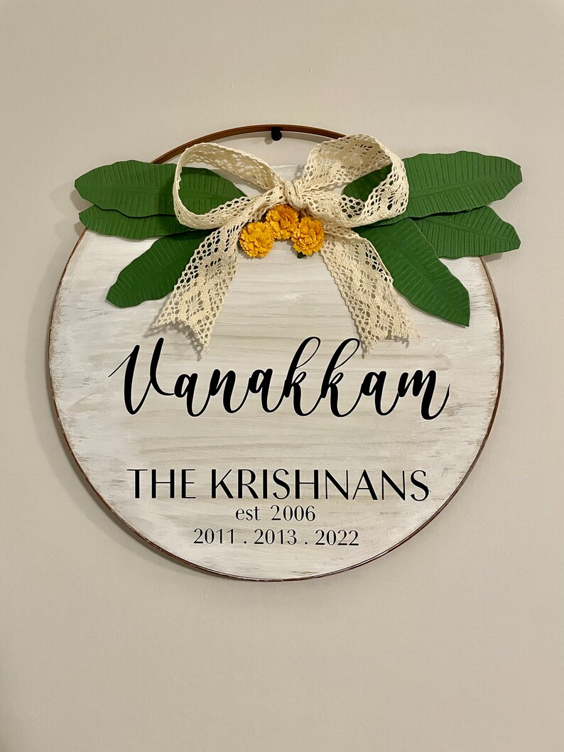 Welcome Home Sign / Tamil Hindi Punjabi Indian / Vanakkam / Toranam ...