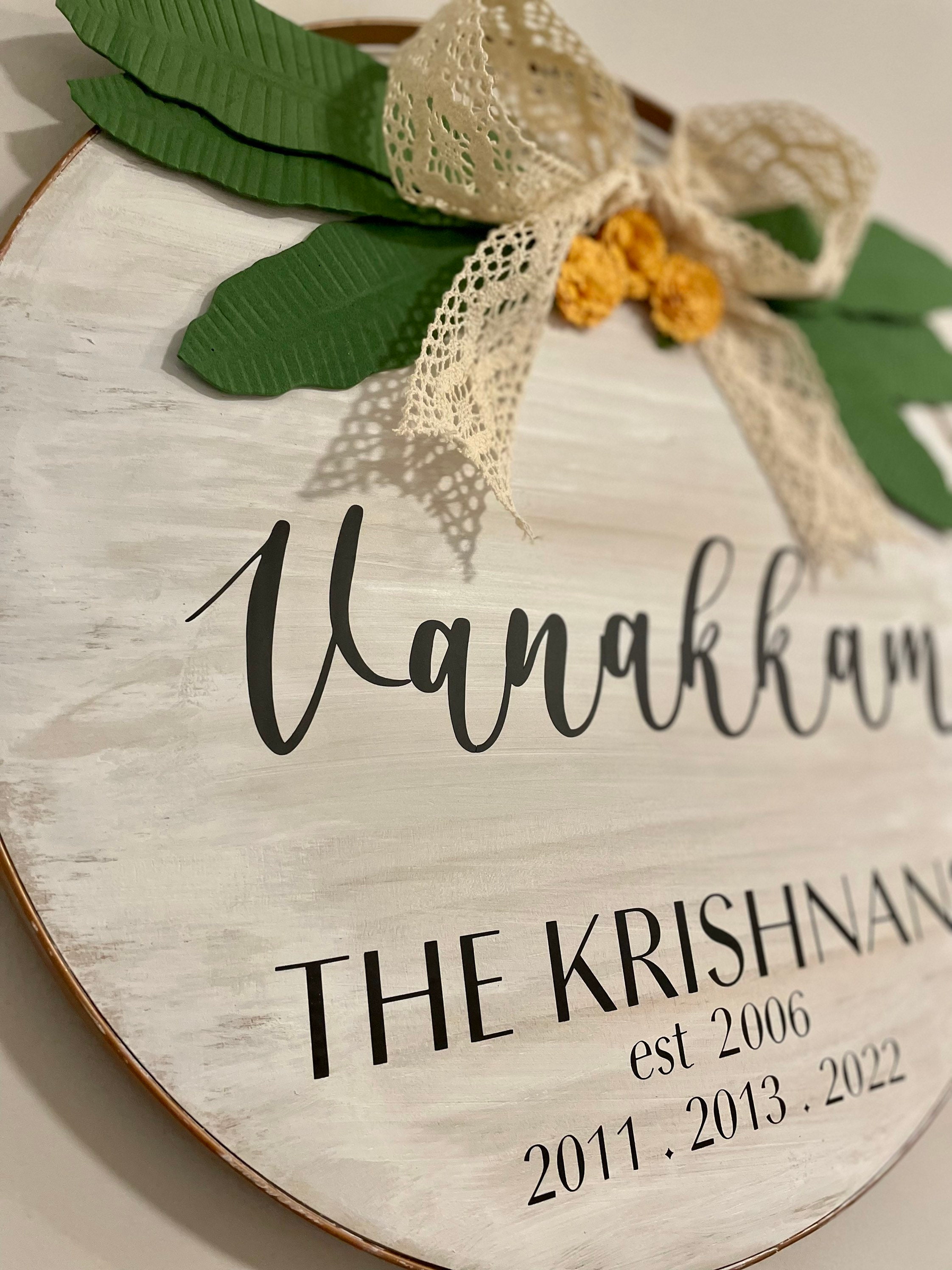 Welcome Home Sign / Tamil Hindi Punjabi Indian / Vanakkam / Toranam ...