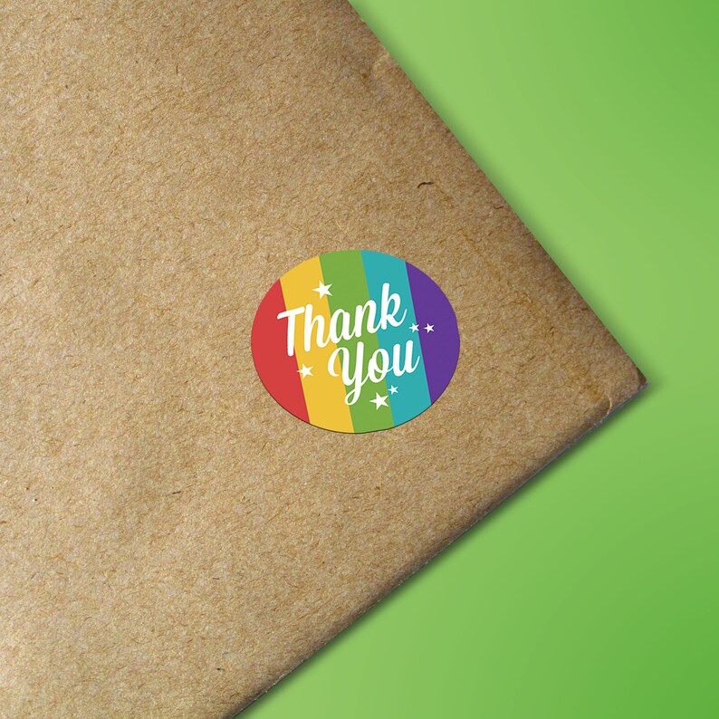 Thank You Sticker Packaging Sticker Mailing Sticker for | Etsy