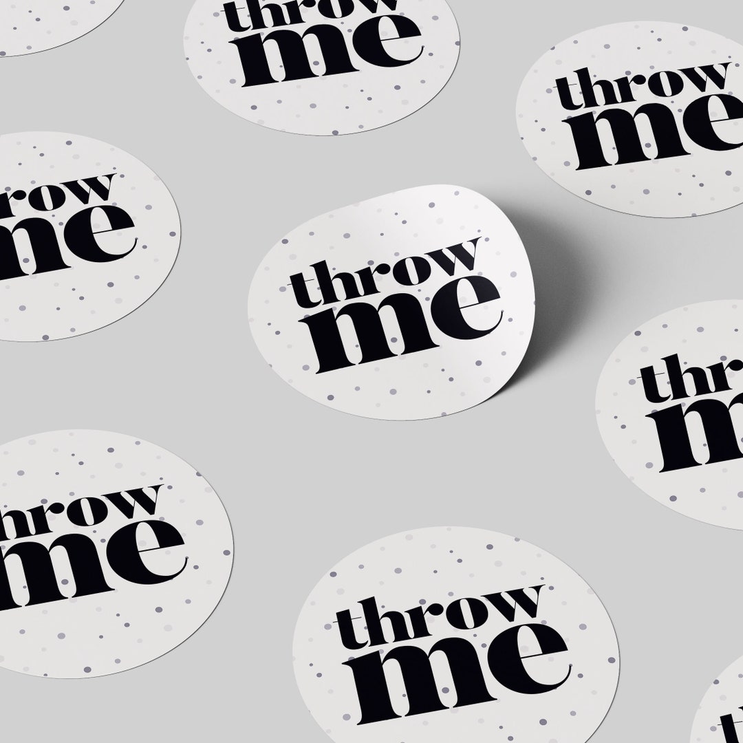 Throw Me Confetti Sticker, Confetti Sticker Sheets, Wedding Stickers ...