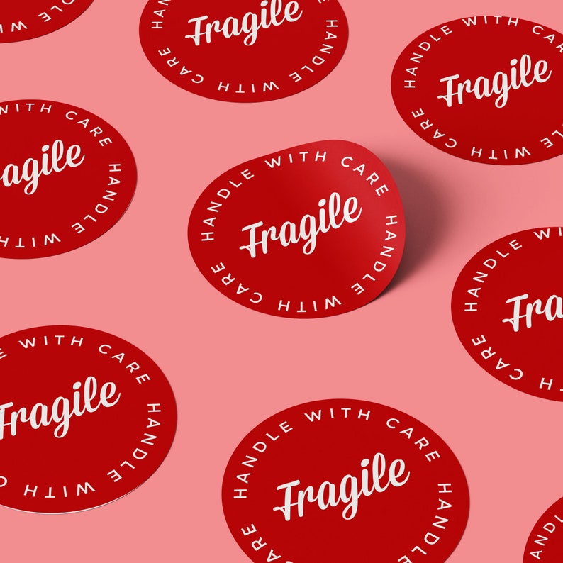 Fragile Sticker, Packaging Sticker, Mailing Sticker for Small Business ...