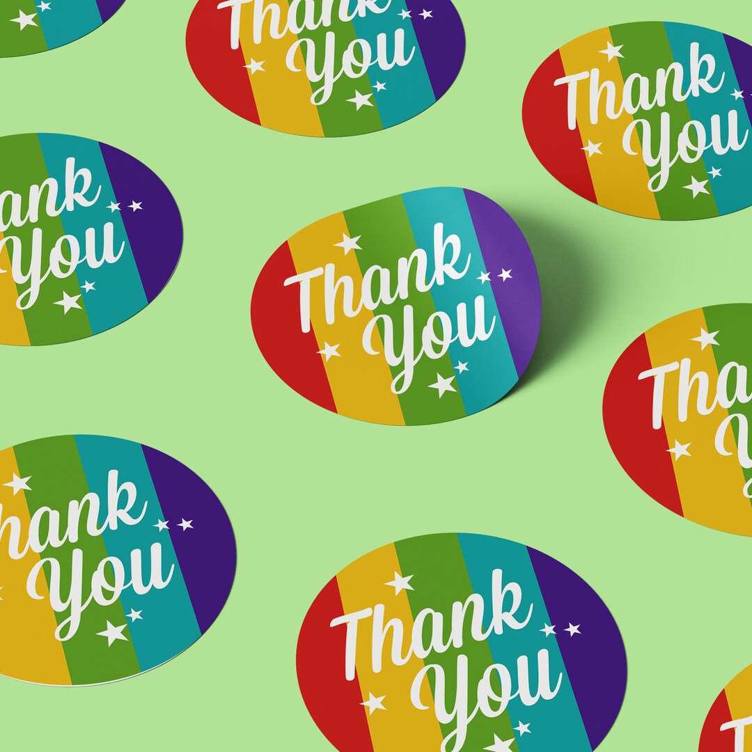 Thank You Sticker, Packaging Sticker, Mailing Sticker for Small ...