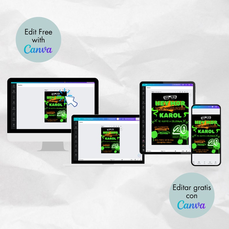 Feid Birthday Party Invitation, Fiesta De Feliz Cumpleanos Ferxxo ...