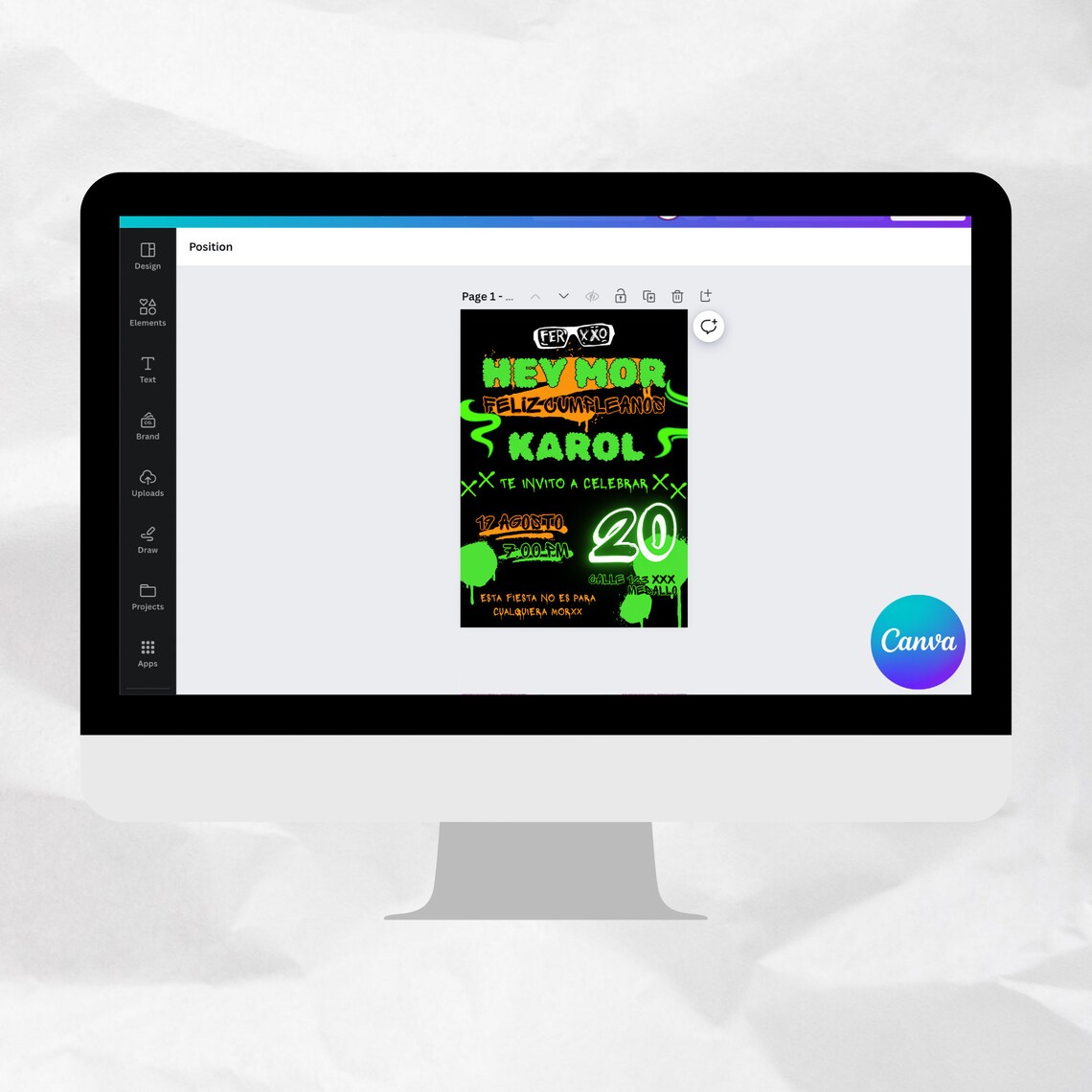 Feid Birthday Party Invitation, Fiesta De Feliz Cumpleanos Ferxxo ...