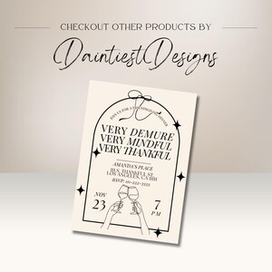 Very Demure Christmas Drink Menu Bar Sign, Friendsmas Dinner Party ...