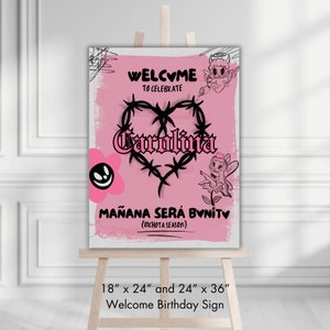 Karolg Manana Sera Bonito Bichota Season Birthday Party Welcome Sign ...