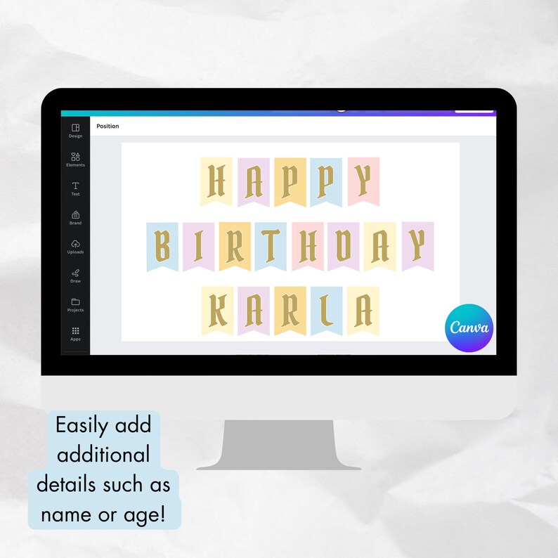 Vintage Princess Birthday Party Printable Happy Birthday Banner, Disney ...