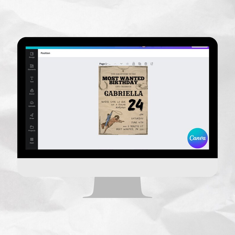 Bad Bunny Nadie Sabe Lo Que Va A Pasar Manana Birthday Party Invitation ...