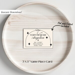 Very Demure Friendsgiving Table Name Card, Thanksgiving Dinner Party ...