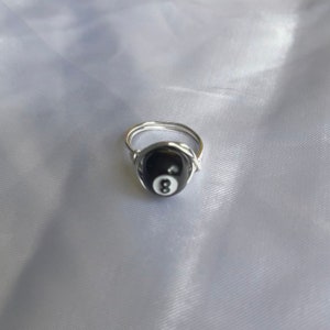8 Ball Ring / Billiard Ring / 8 Ball Jewelry / Statement Ring / Pool ...