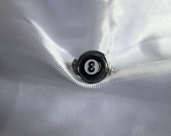 8 Ball Pool Ring - Etsy