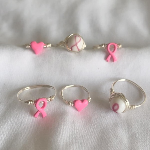 Breast Cancer Ring - Etsy