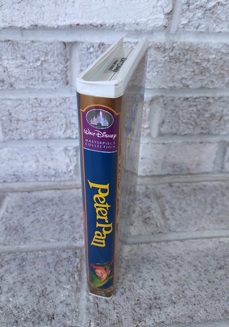 Like New Limited Edition Peter Pan Gold Embossed VHS, Vintage Peter Pan ...