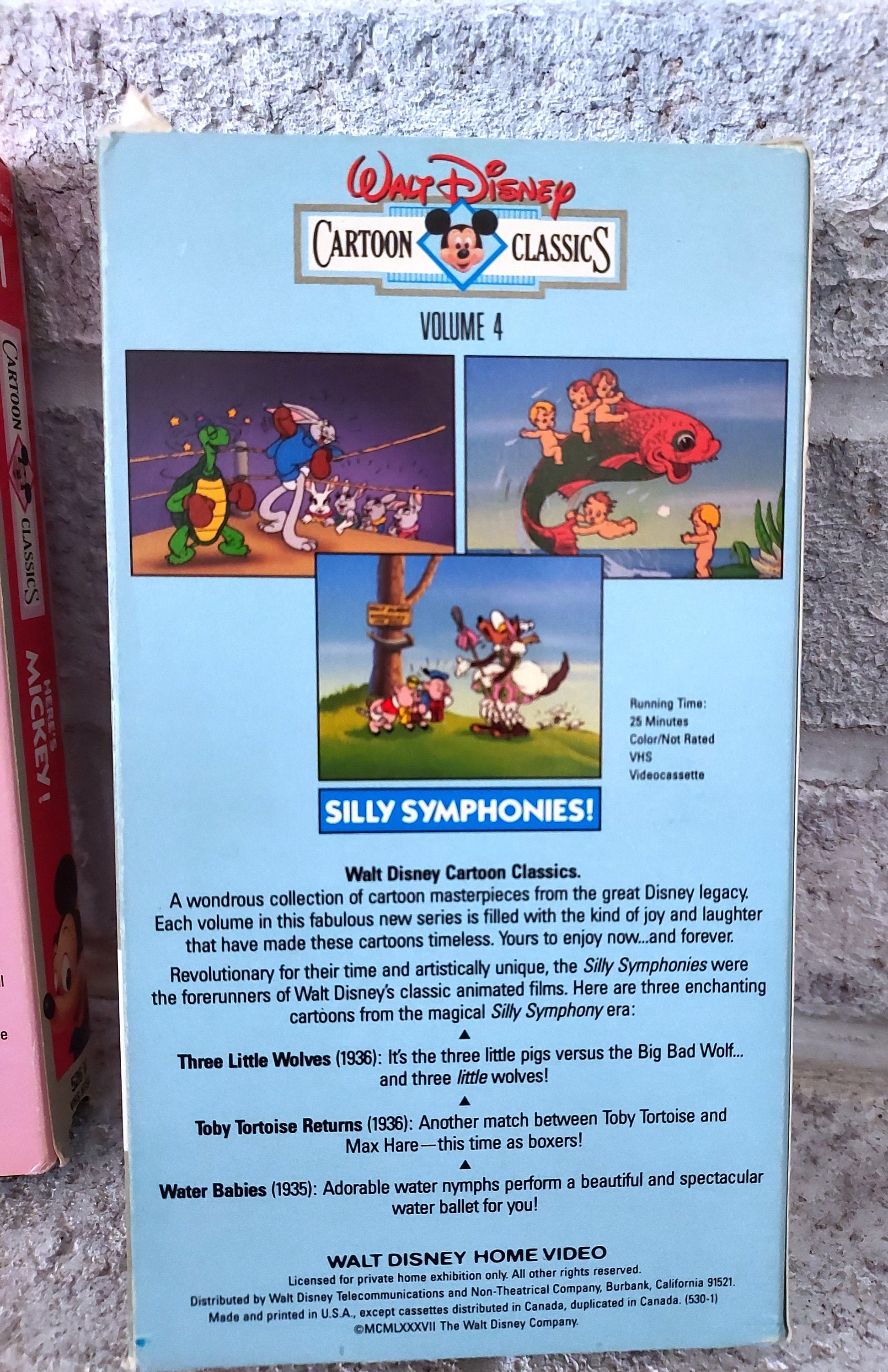1980s Disney Cartoon VHS, Vintage Disney Cartoons - Etsy