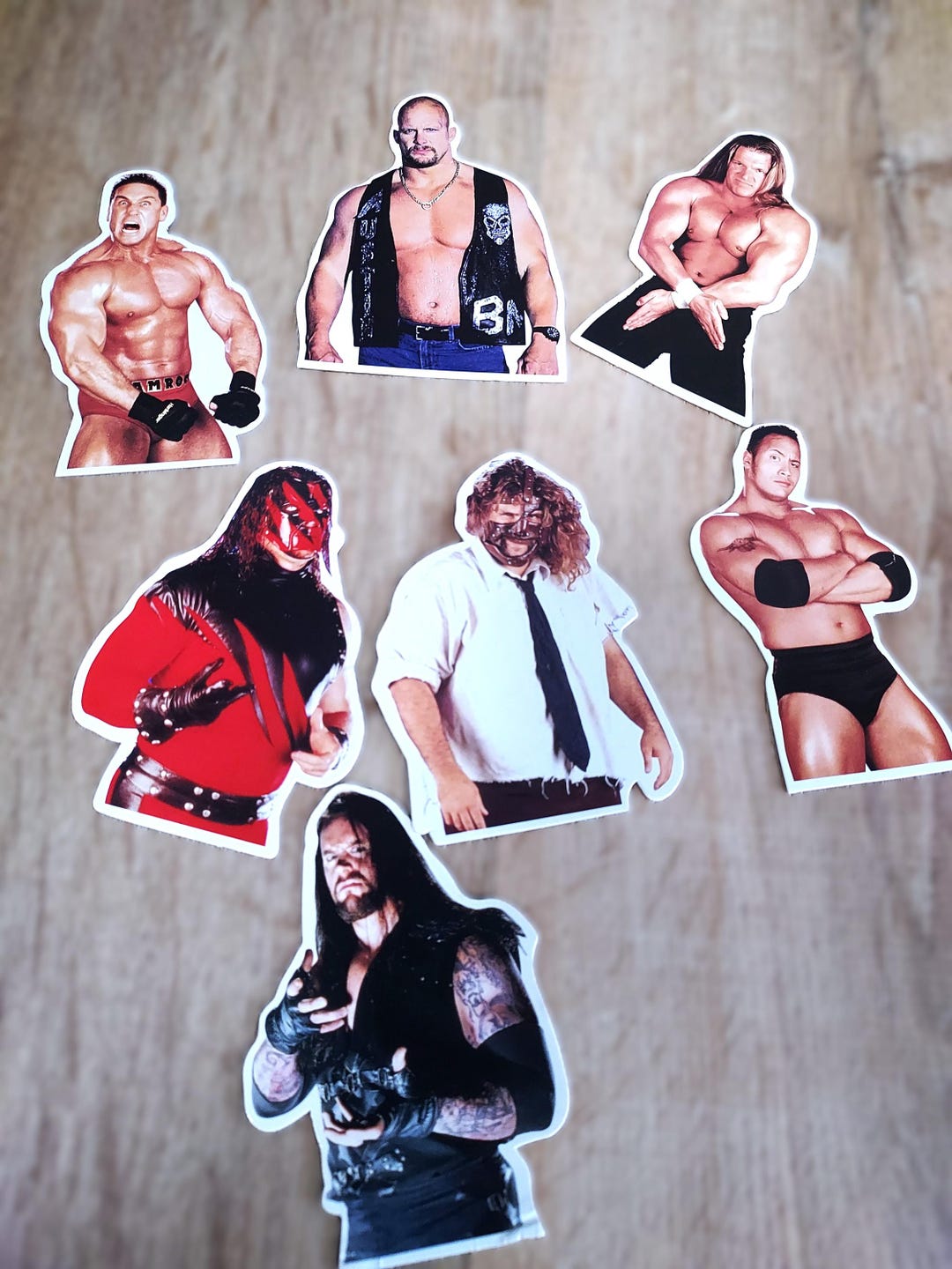 Vintage WWF Card Inserts Radical Rides, WWF Kane the Rock the ...