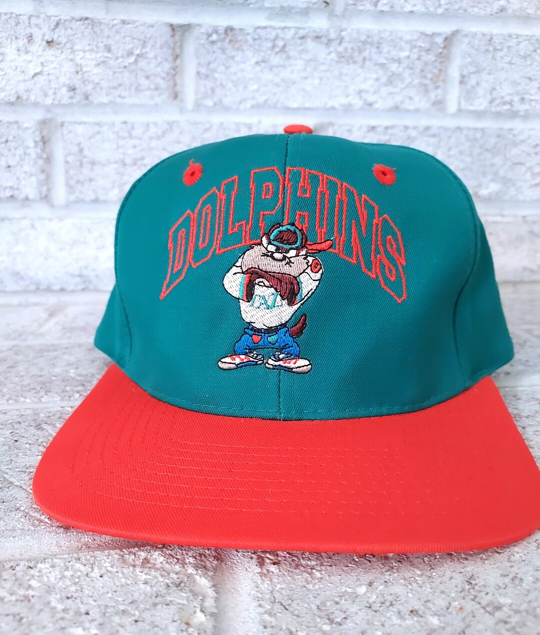 90s Dolphins Taz Looney Tunes Snapback, Vintage Tasmanian Devil - Etsy