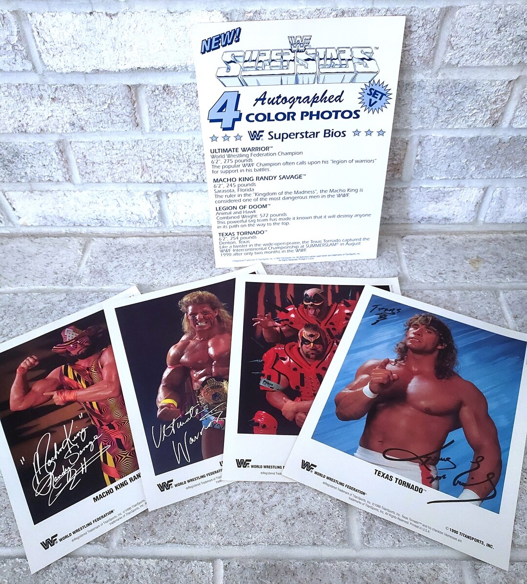 1990 WWF Color Prints, Vintage WWF Photo Series 5, Macho Man Print ...