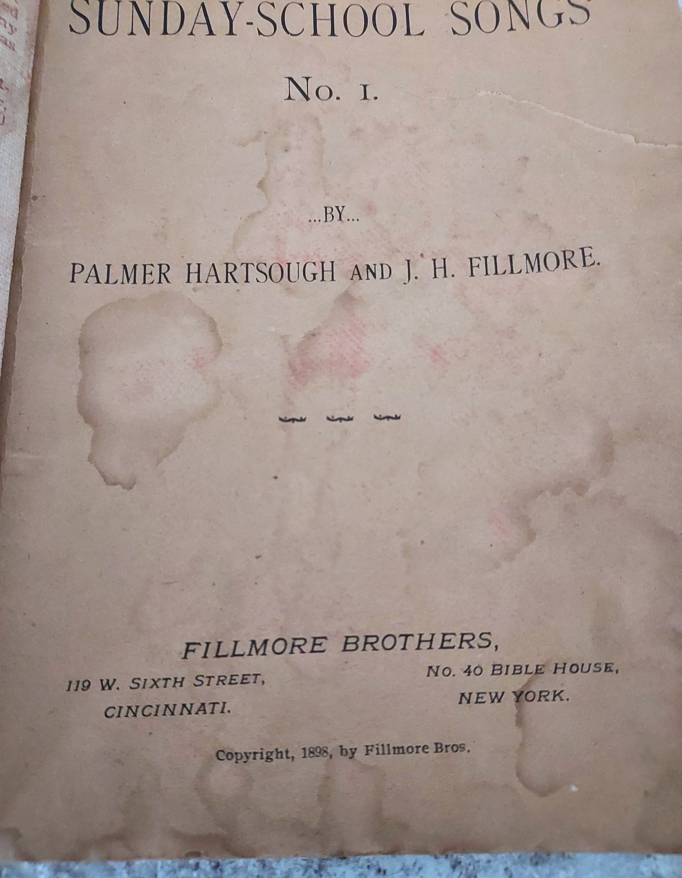 Antique Hymnal Book | 1898 Sunday School Book | Vintage Christian ...