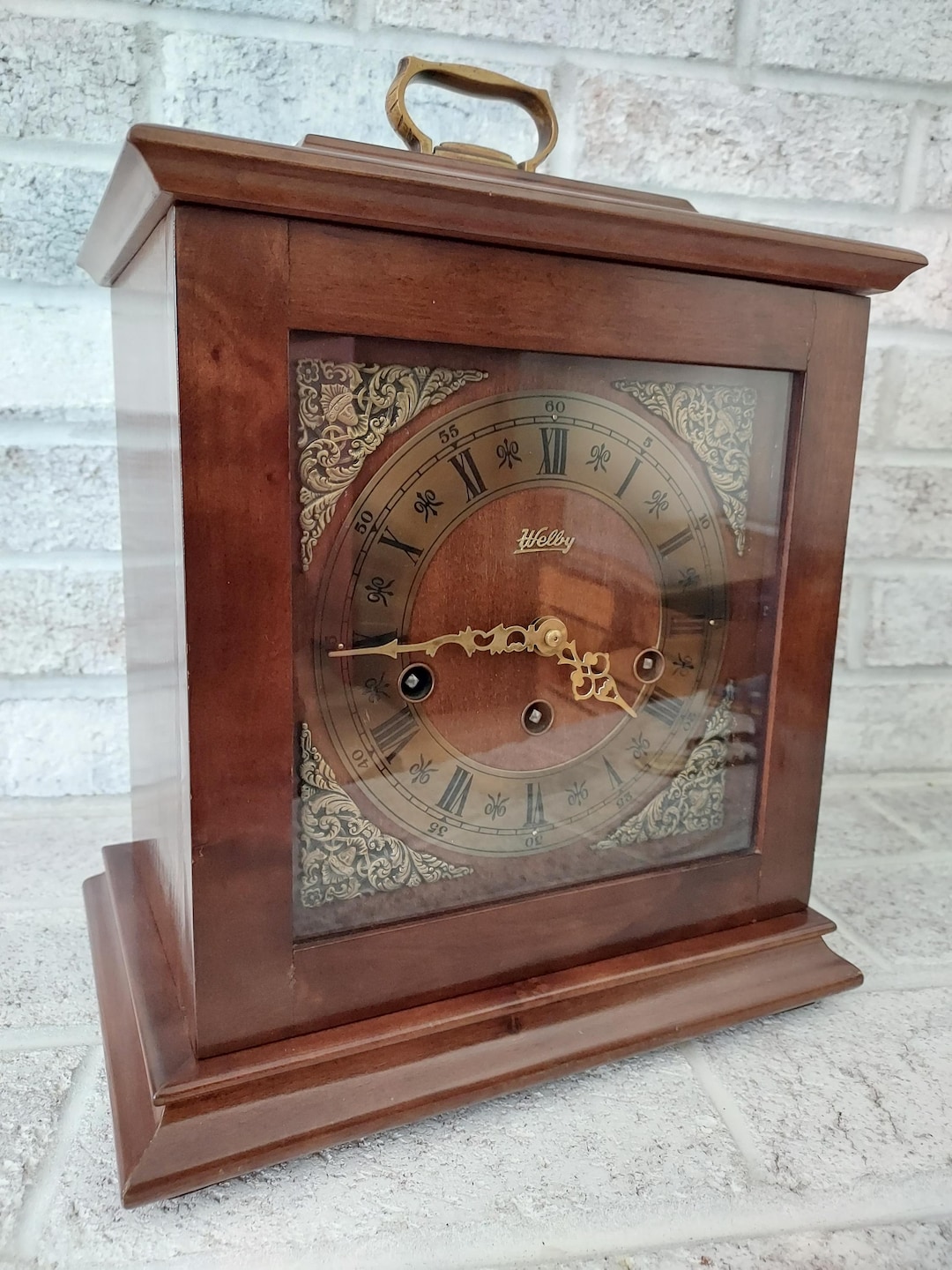 60-70s Era Welby Bracket Clock With Westminster Chime Two Jewel ...