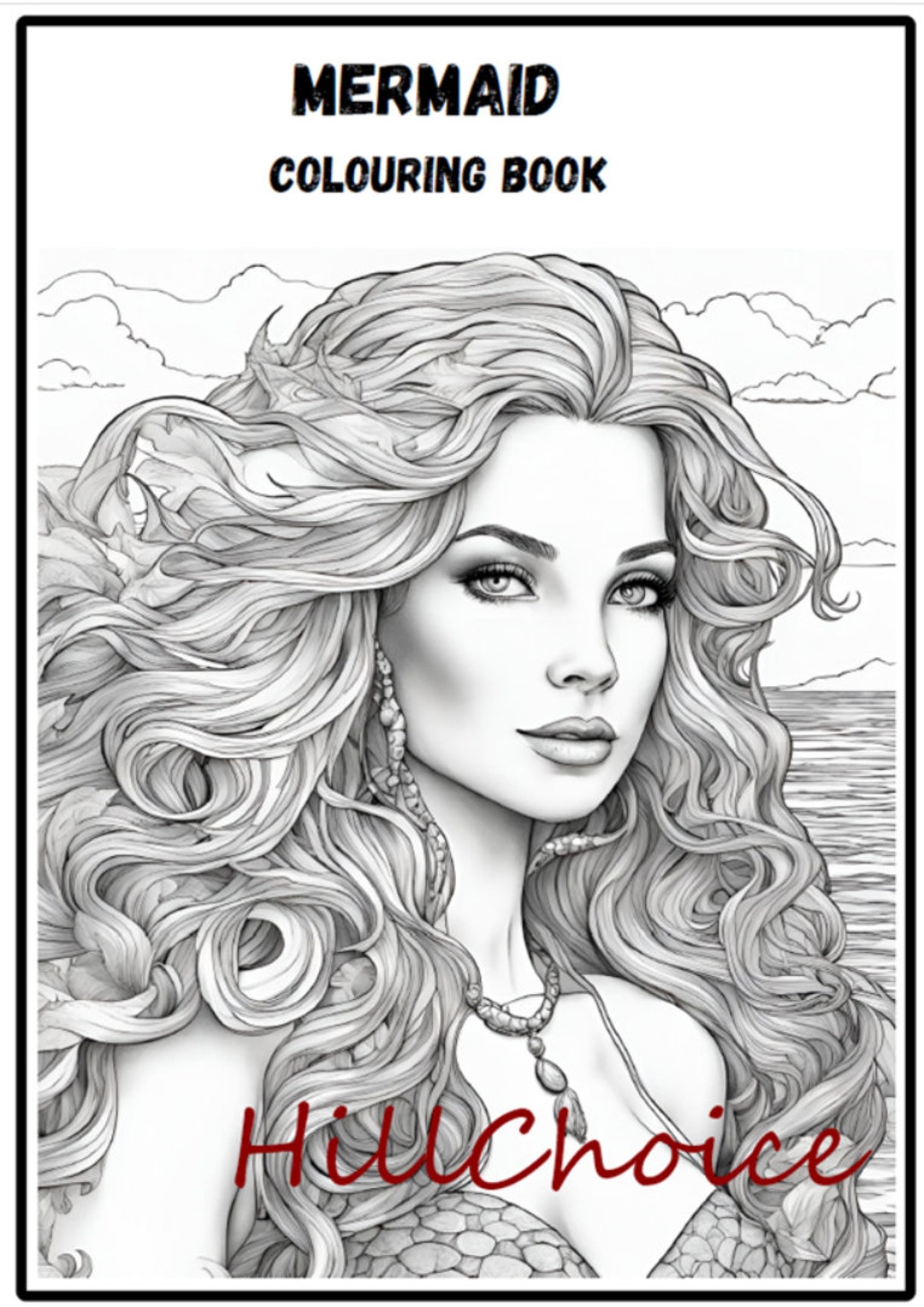 Mermaid Fun Colouring Activity Sheets for Kids Children Adults 40 ...