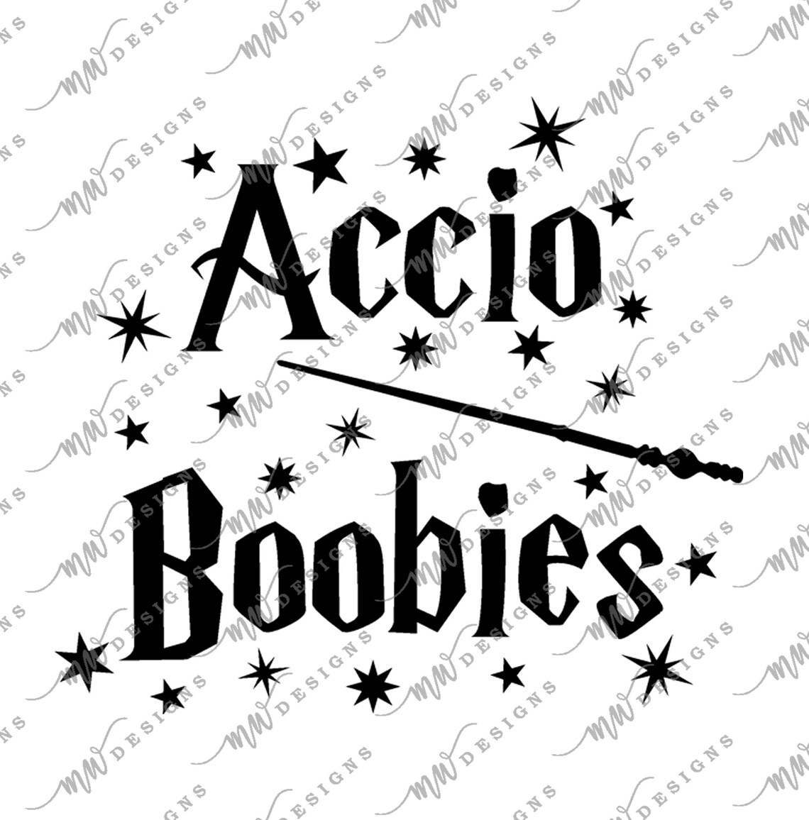 Accio Boobies SVG Cut File for Cricut Silhouette Baby Svg | Etsy