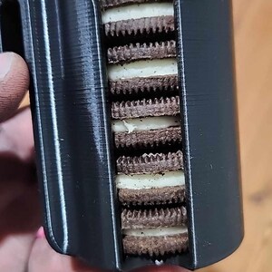 3D Printable Oreo Cookie Caddy & Dunking Spoon STL File (digital ...