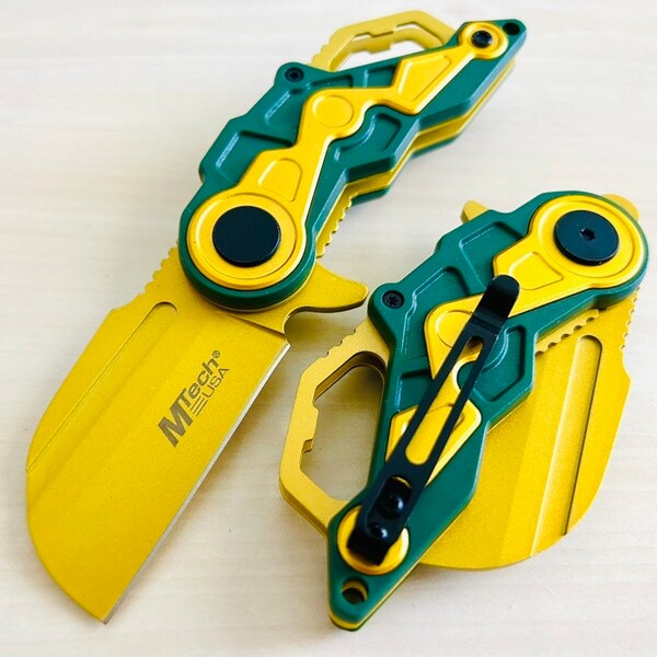 Yellow Pocket Knife - Etsy