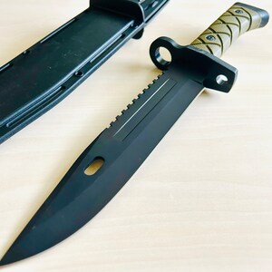 12.5 Military Green Rambo Tactical Hunting Knife, Cool Knife, With Hard ...