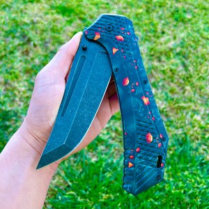 12.25” Giant Skull Knife Tactical Spring Assisted Open Blade Folding ...