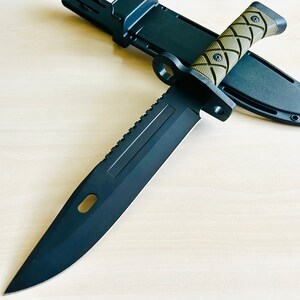 12.5 Military Green Rambo Tactical Hunting Knife, Cool Knife, With Hard ...