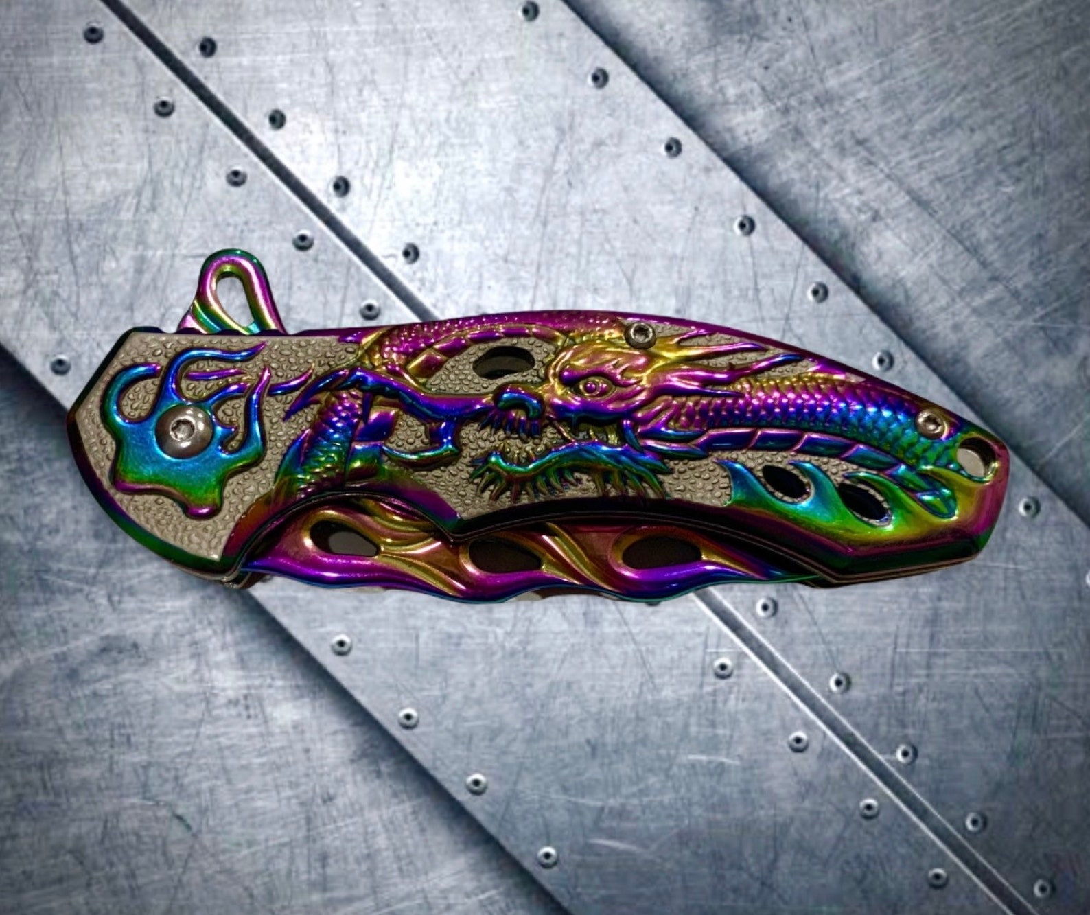 Collectible Dragon Knife Color Coated Sculpture 8 Tactical - Etsy