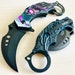 7 Skull Grim Reaper Tactical Claw Karambit Assisted Open Folding Pocket ...
