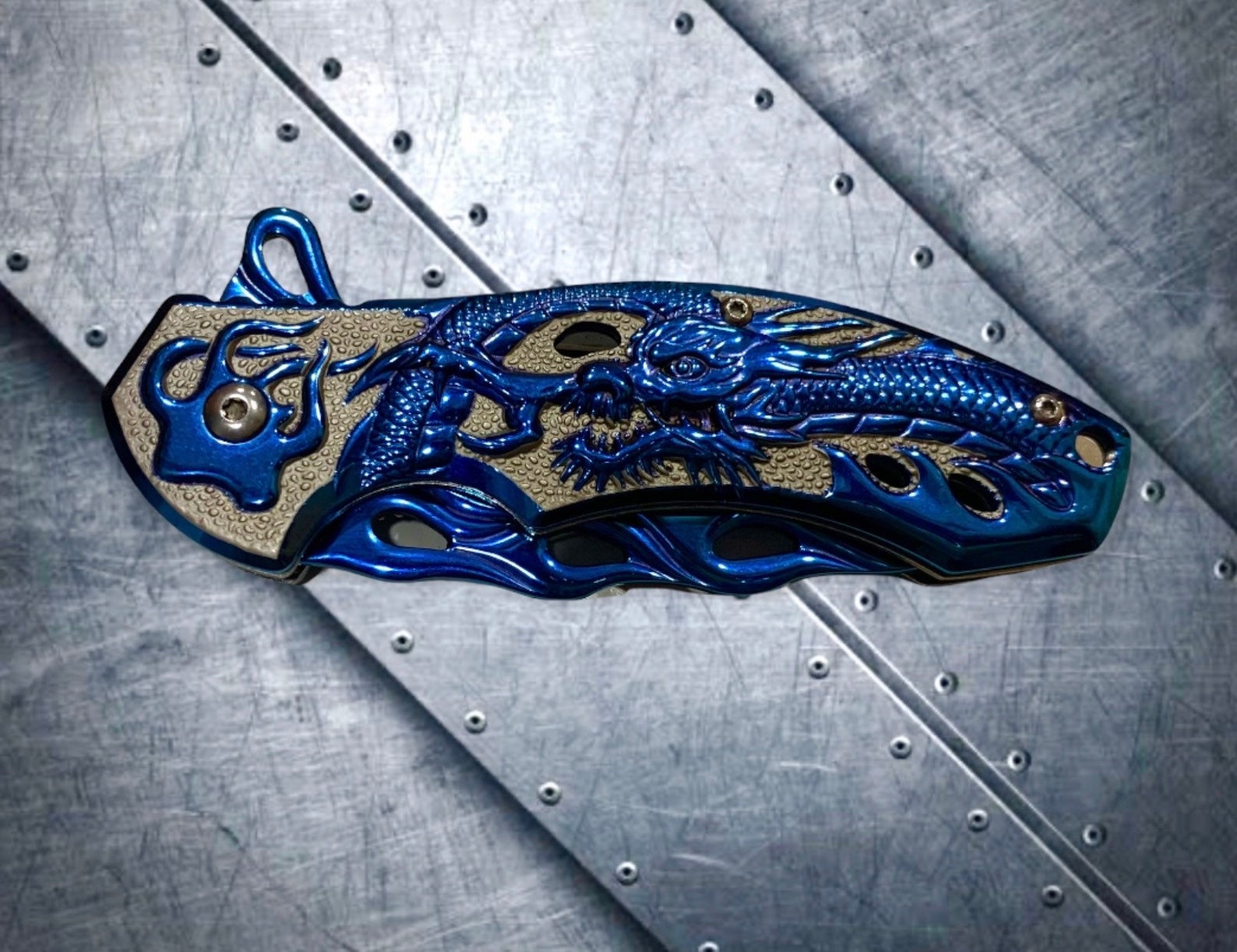 Collectible Dragon Knife Color Coated Sculpture 8 Tactical - Etsy