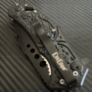 8.5” Red Spider Tactical Spring Assisted Open Blade Folding Pocket ...