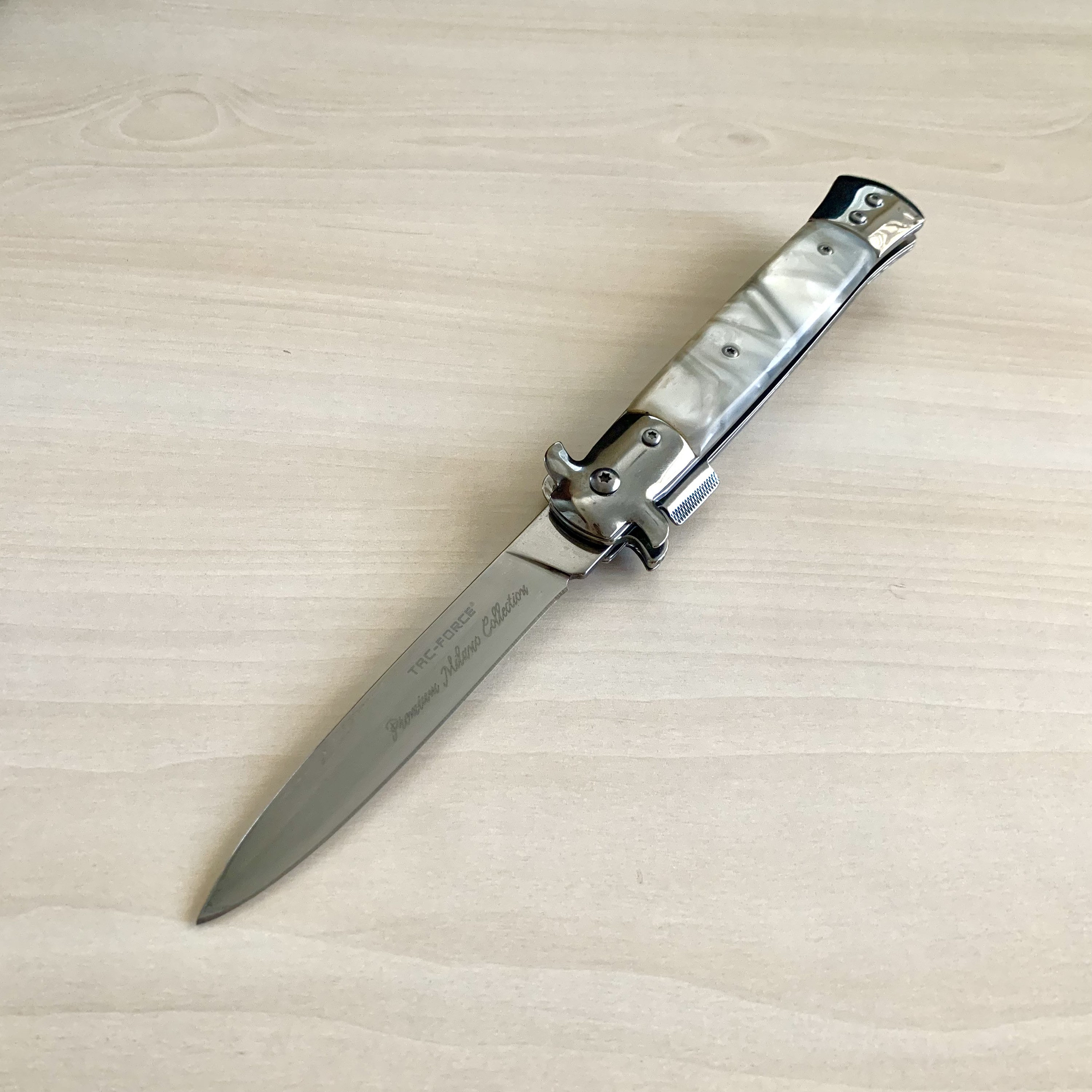 Collectible Pearl Classic Spring Assisted Open Blade EDC - Etsy